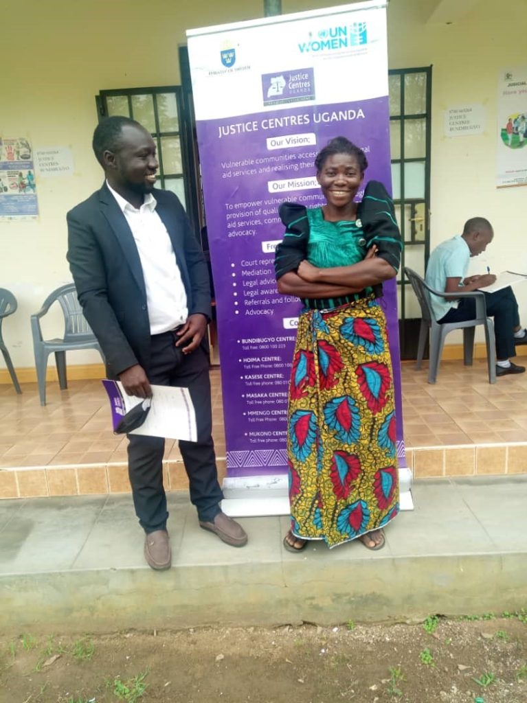 You saved me from violence from my neighbor - Justice Centres Uganda